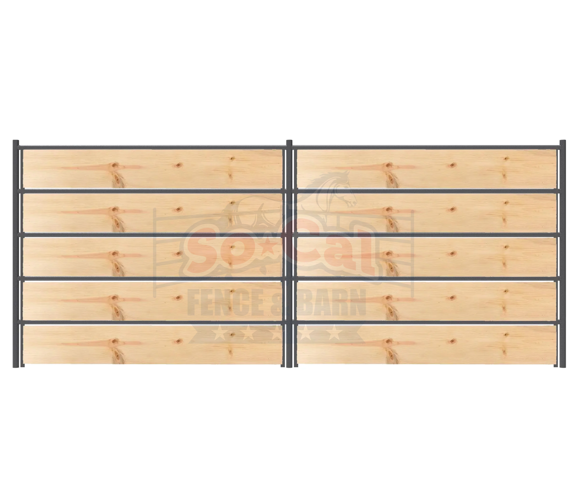 Premium 12x5 Horse Corral Panels WOOD INSERTABLE | Easily Attach Wood ...