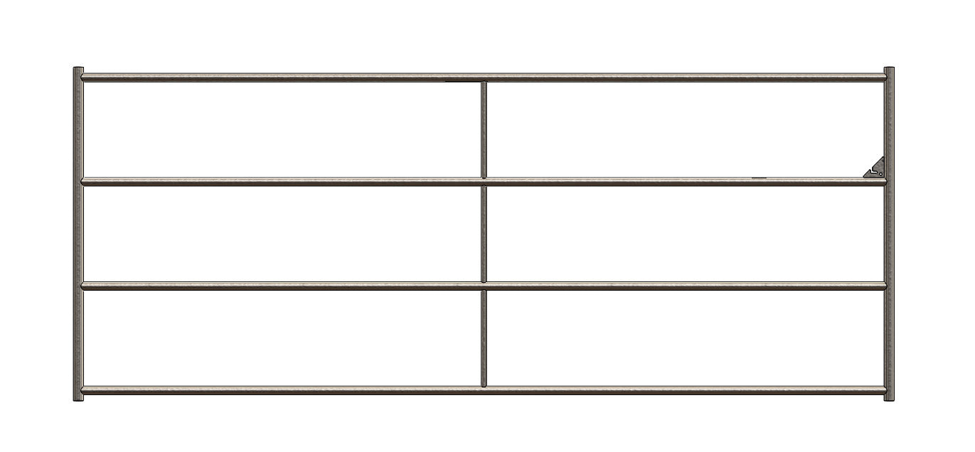 Standard Arena Gate 4 Ft X 10 Ft (5 Rail) | SoCal Fence and Barn ...